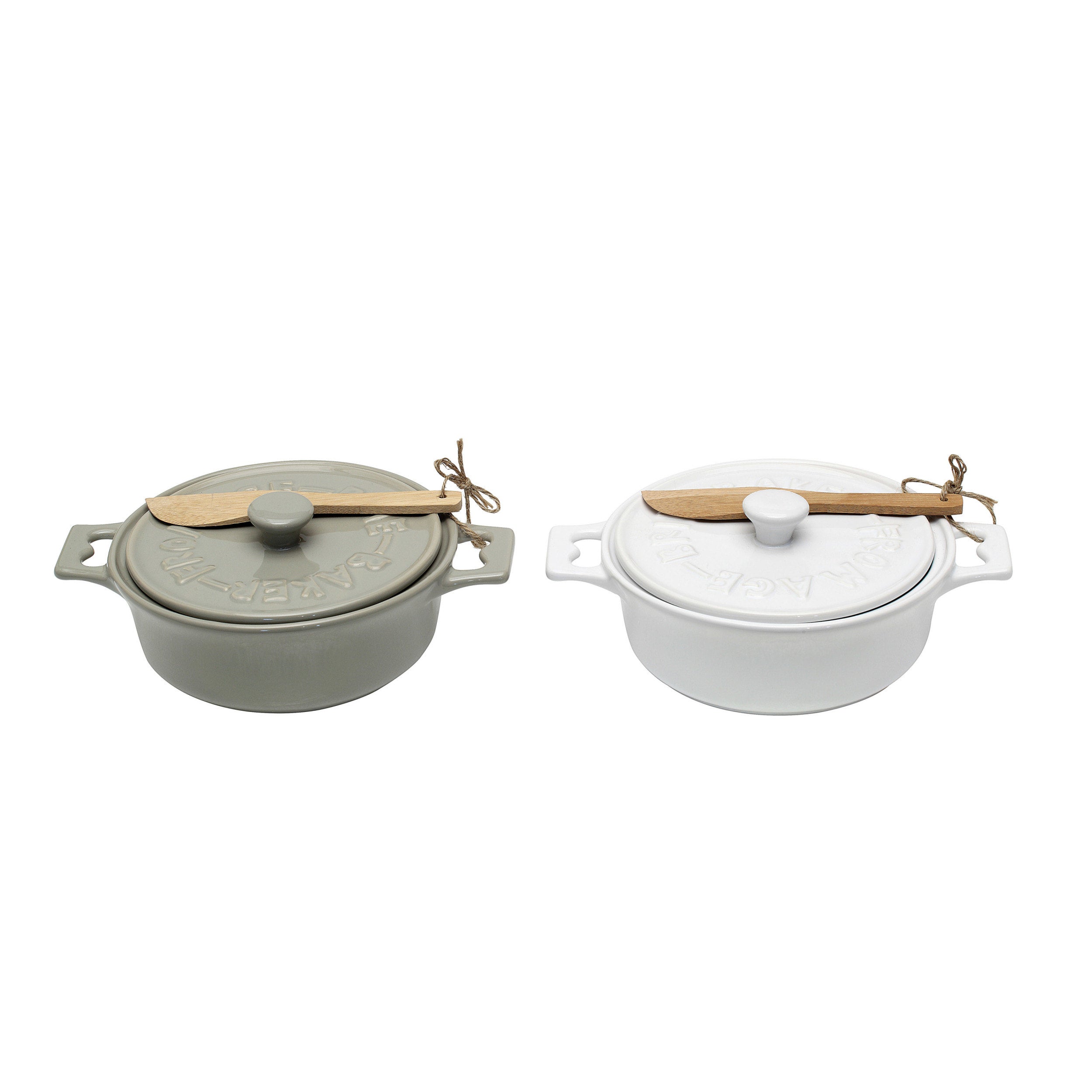 Large Brie Baker 7" with Lid + Spreader | The Savory Gourmet