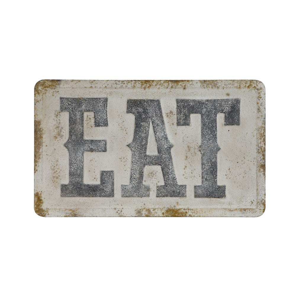 Eat Sign XL 2ft X 3ft Distressed Metal | The Savory Gourmet