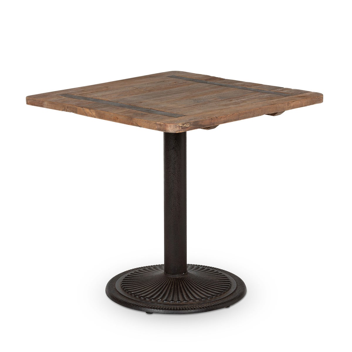 4 Top Counter Height Table Oak & Iron Cafe Style Table EFT81638 | The ...