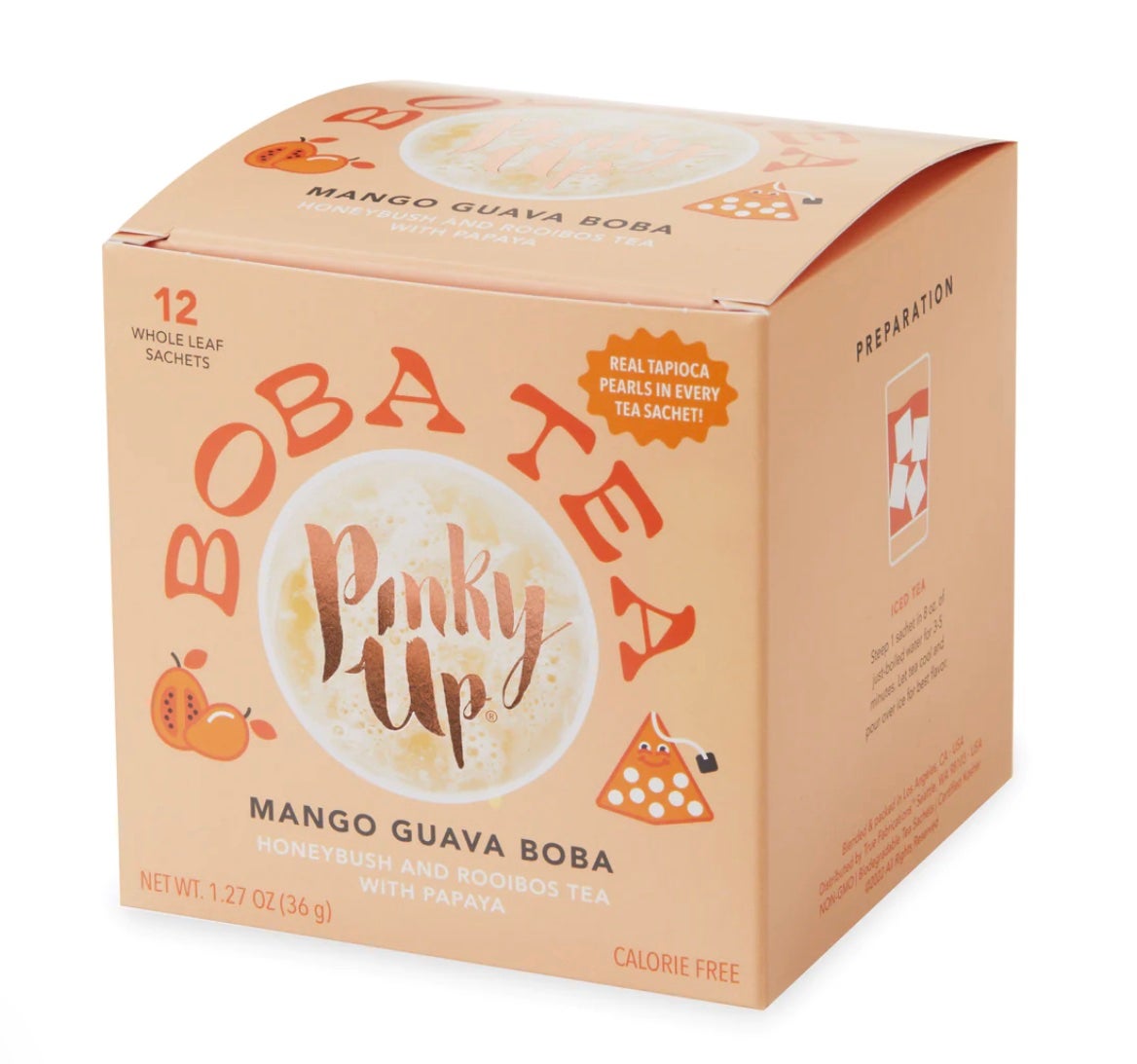 Mango Guava Boba, Pinky Up | The Savory Gourmet