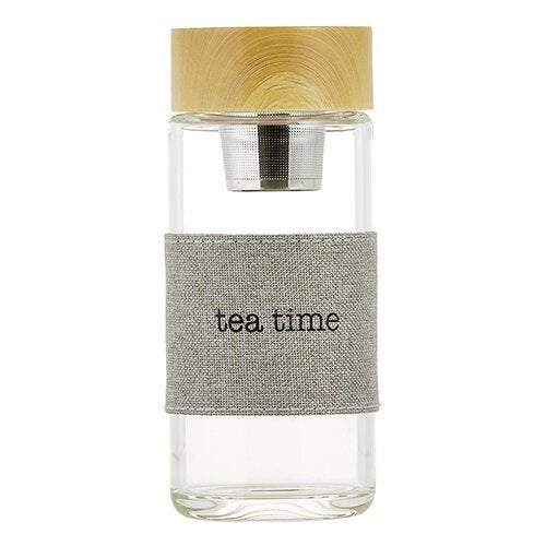 Glass Tea Infuser - "Tea Time" | The Savory Gourmet Market