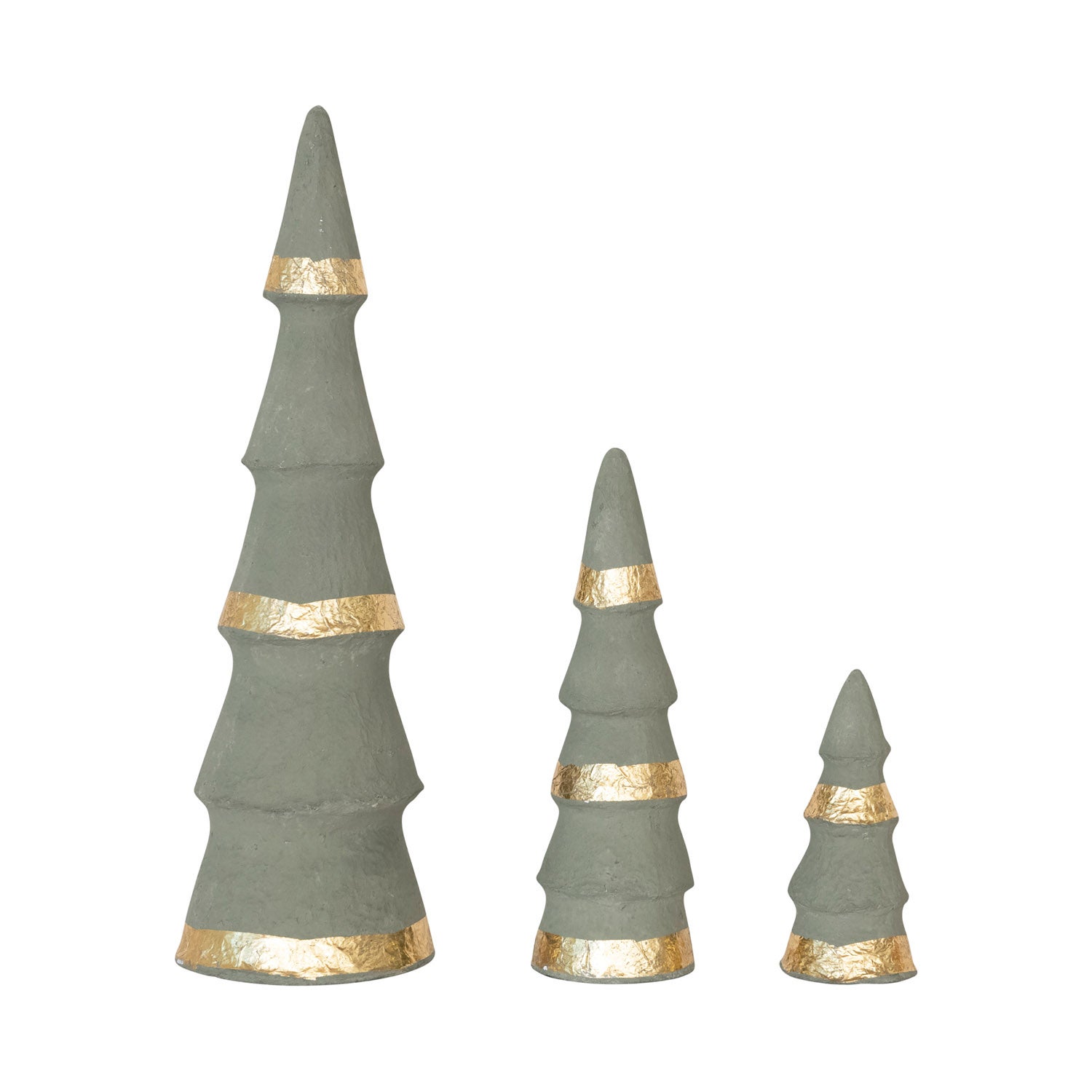 Paper Mache Trees, Set of 3 | The Savory Gourmet Market