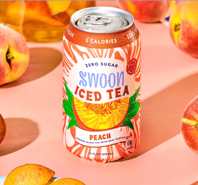 Swoon Iced Tea, Peach, Zero Sugar | The Savory Gourmet
